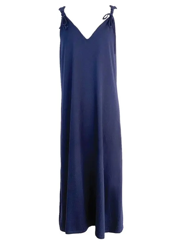 ZENZEE Cashmere Maxi Slip Dress Navy - Blue
