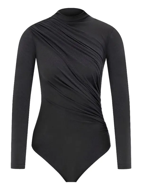 MAAN ISTANBUL Turtleneck Bodysuit Ivy - Black