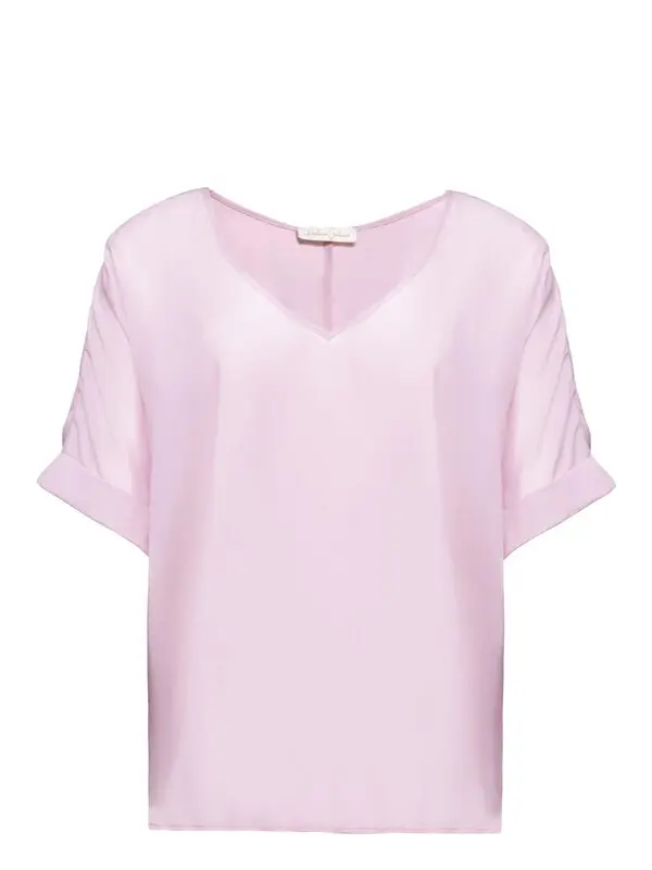 HELENE GALWAS Dolores Silk Blouse - Pink