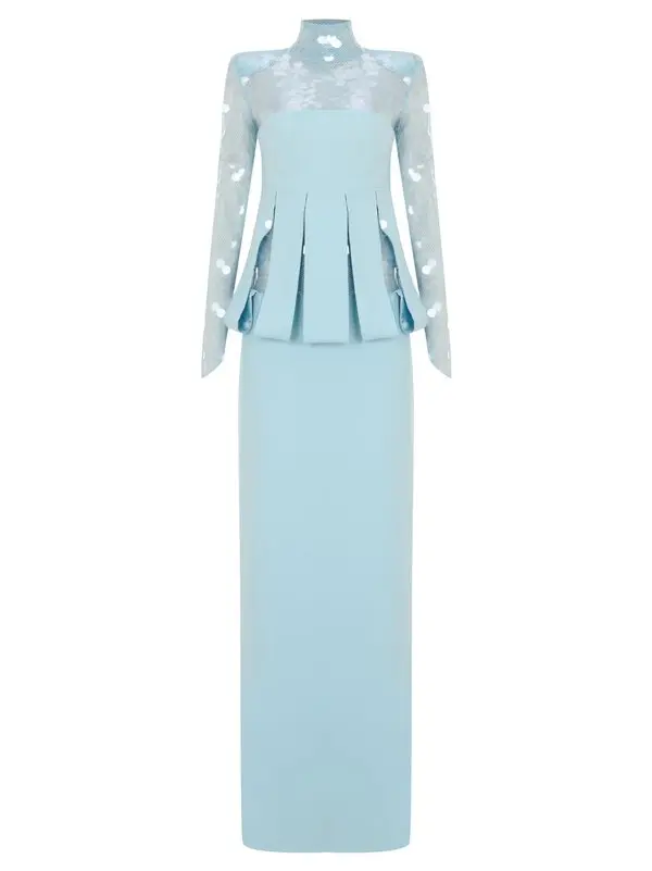 TUBA ERGIN Pasifica Maxi Dress - Blue