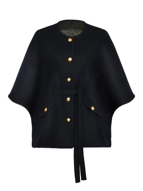 GUINEA Navy Cape - Blue