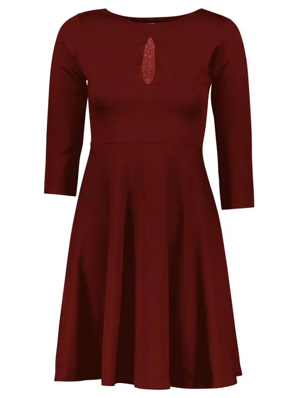 MARIANNE BY MARIE JORDANE Taylor Mini Dress Deep - Purple