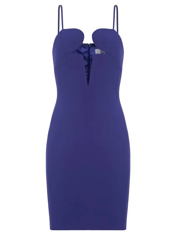 THE GT ATELIER Evening Wear Sweetheart Neckline With Cutout Style - Blue