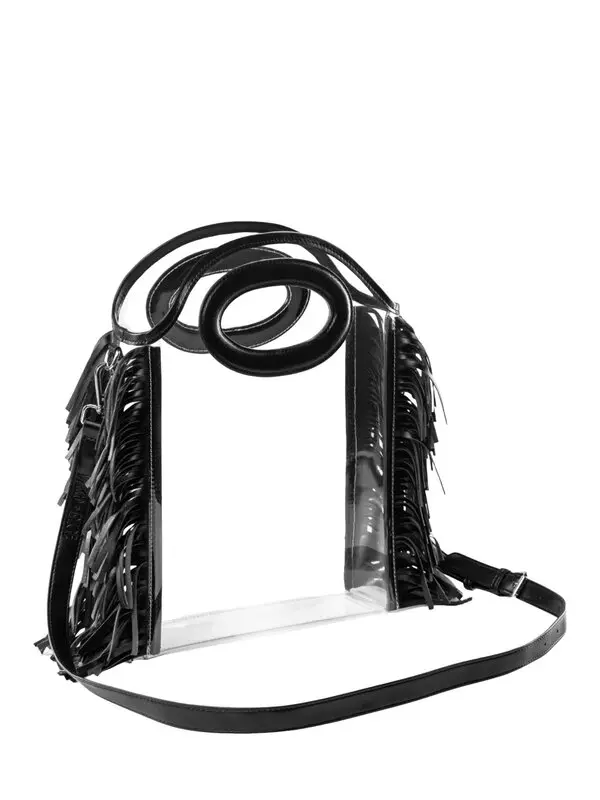 MARGO PAIGE Stadium-approved Clear Tote Handbag - Black