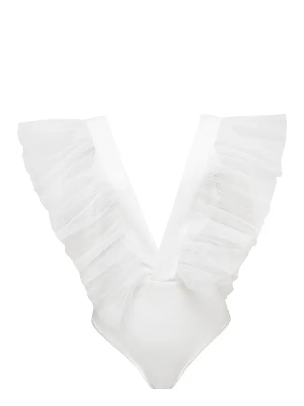 LA MUSA Fairy Wings Bodysuit - White