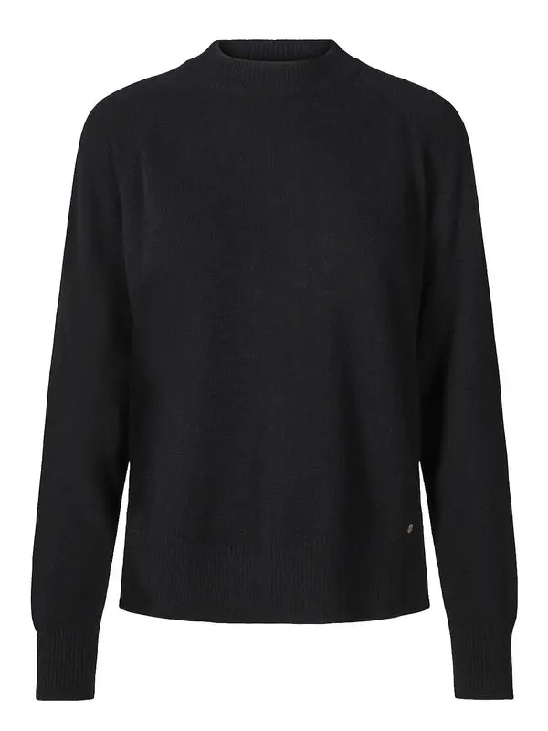 TIRILLM Aida Cashmere Raglan Pullover - Black