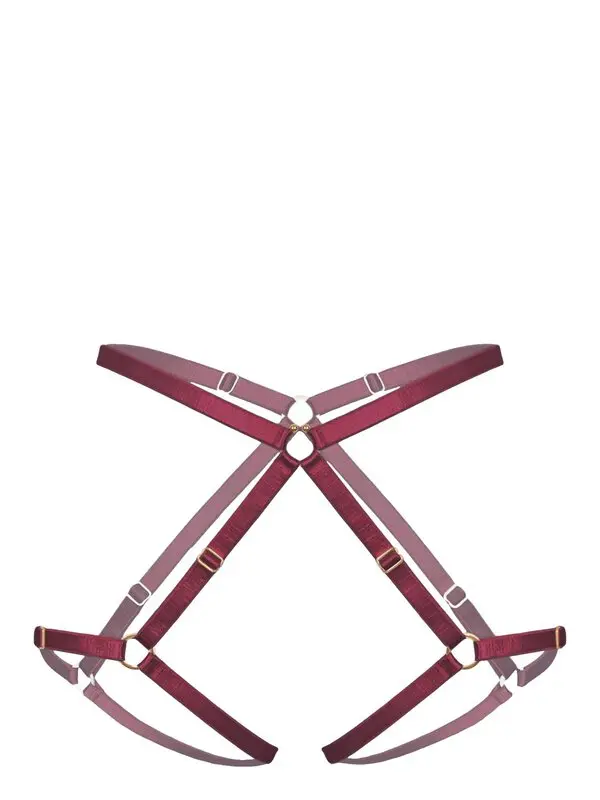 MONIQUE MORIN LINGERIE Rush Harness Velvet - Red