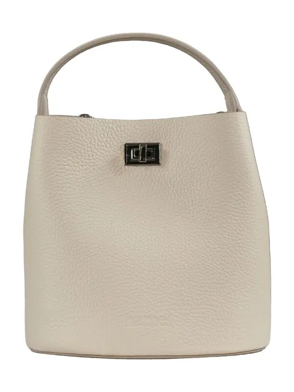 HAMEL ATELIER Neutrals Riva Leather Crossbody Bag Beige - Beige/black