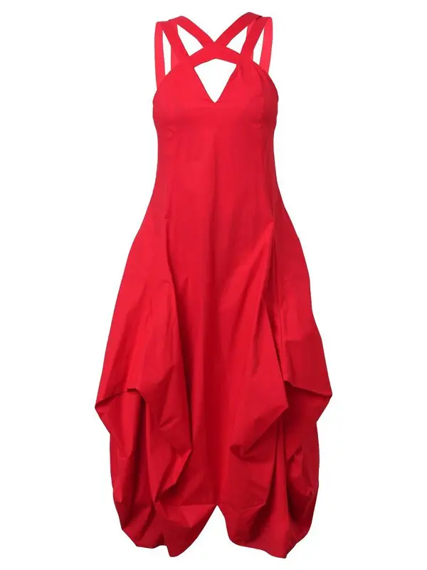 METAMORPHOZA Sleeveless Long Dress - Red