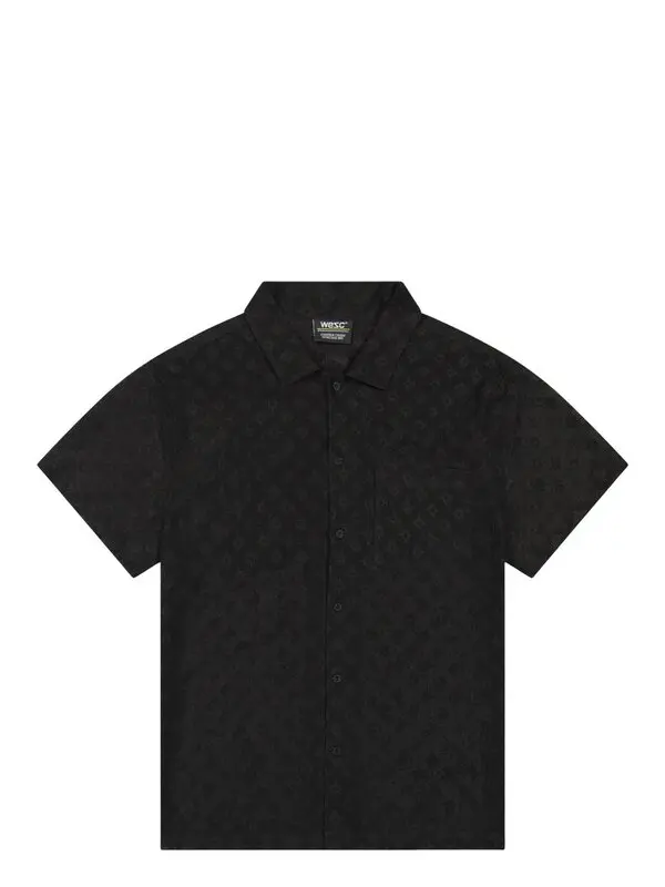 WESC Mesh Camper Shirt - Black