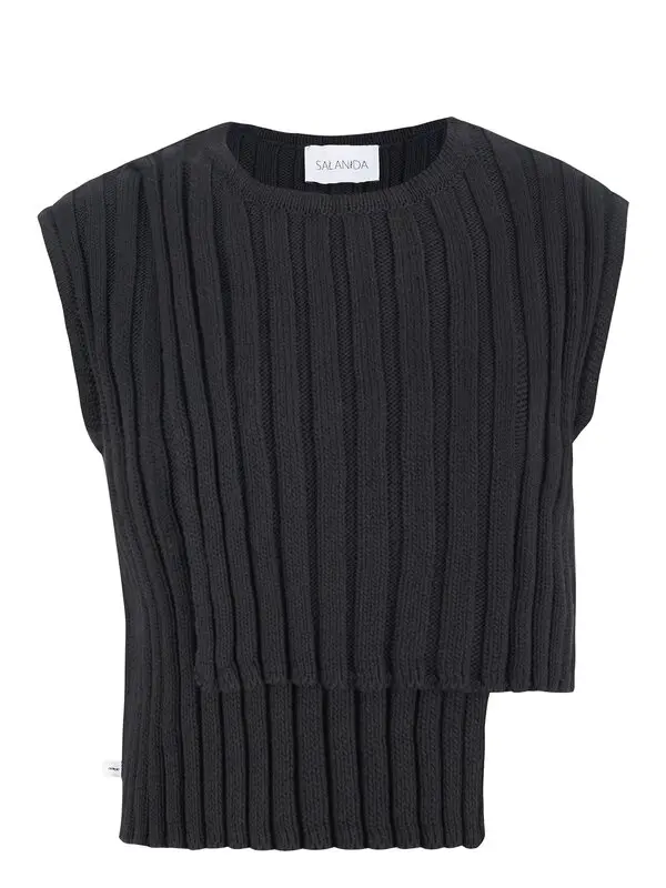 SALANIDA Nuovo Asymmetric Top - Black