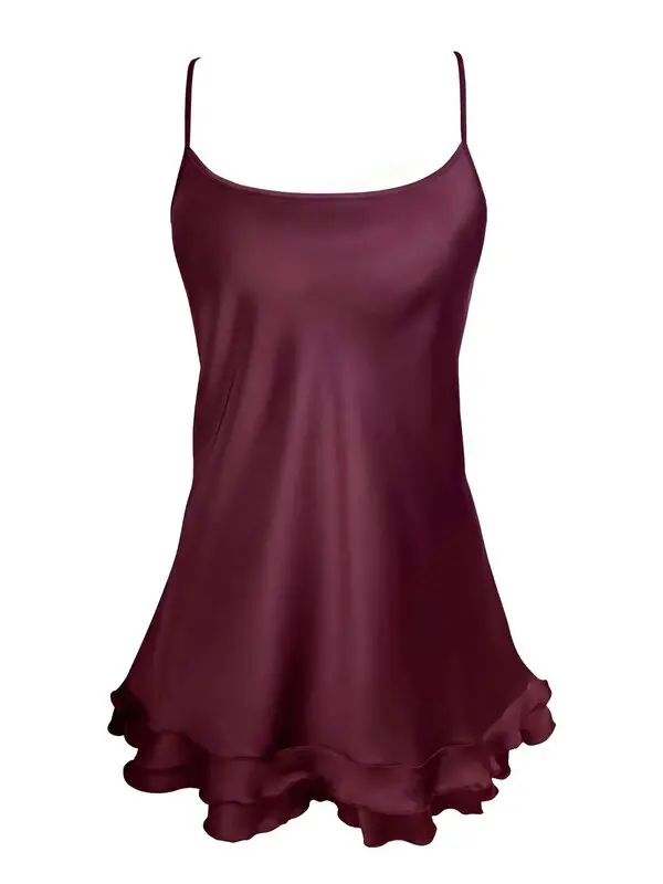 MONIQUE MORIN LINGERIE Moonstruck Satin Chemise Velvet - Pink