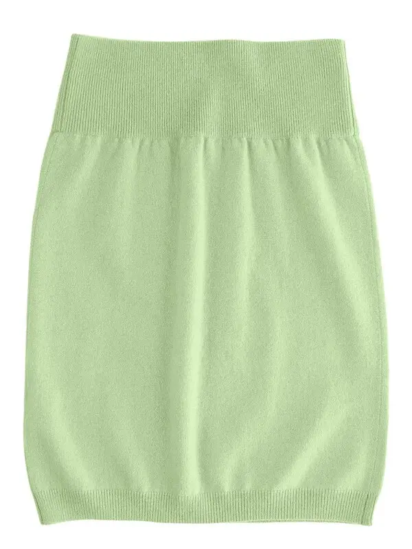 ZENZEE Cashmere Mini Skirt Pear - Green