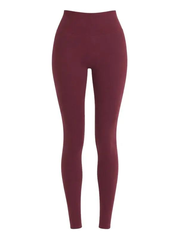 LOOM ARCHIVES Day Flow High Waisted Burgundy Legging - Red