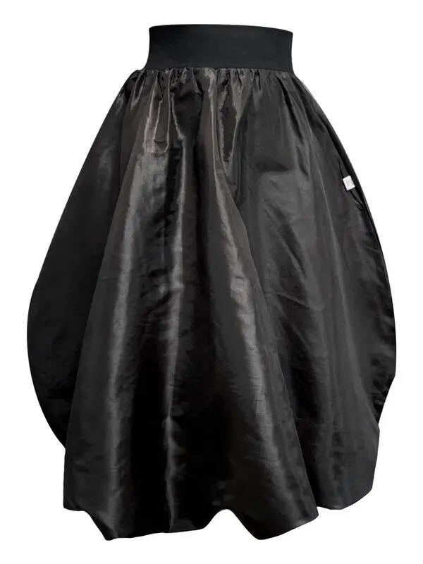 FROCK TALES Enoki Puffball Skirt In Taffeta - Black