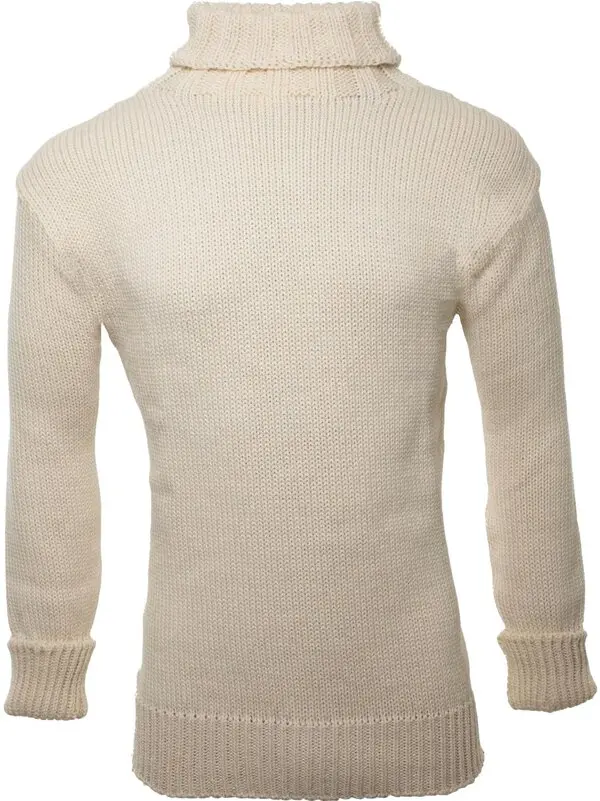 ARTHUR BEALE Neutrals / Oiled Wool Beerenberg Pullover Ecru - White