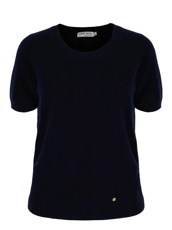 TIRILLM Alina" Cashmere T-shirt Navy - Blue