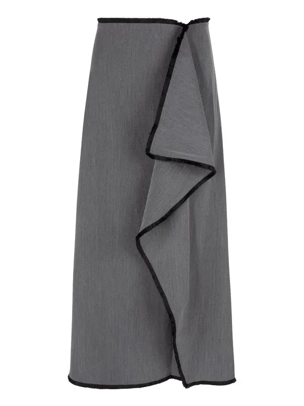LOU&UP (FORMERLY LOUP CLOTHING) Herringbone Skirt - Grey