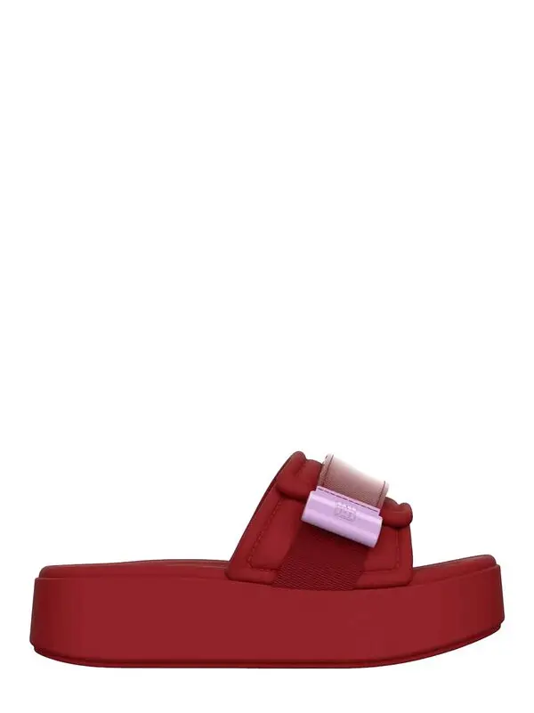 Melissa Free Fuzzy Slide Platform - Red