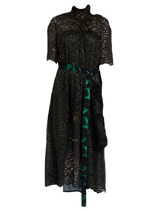 ARTISTA Seems Lace Dress - Black