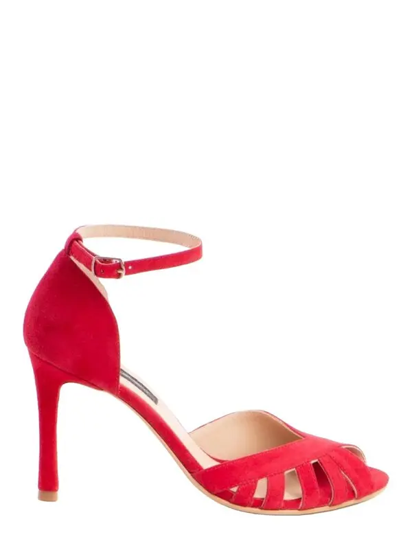 THE 5TH ELEMENT Rendez-vous Sandals In Suede - Red