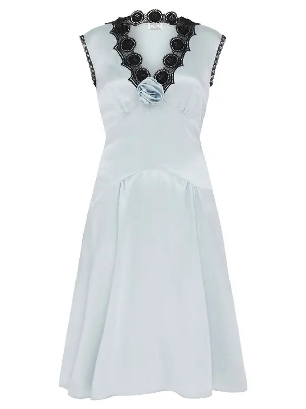 LISA THE LABEL Le Jardin Pansy Tea Dress - Blue