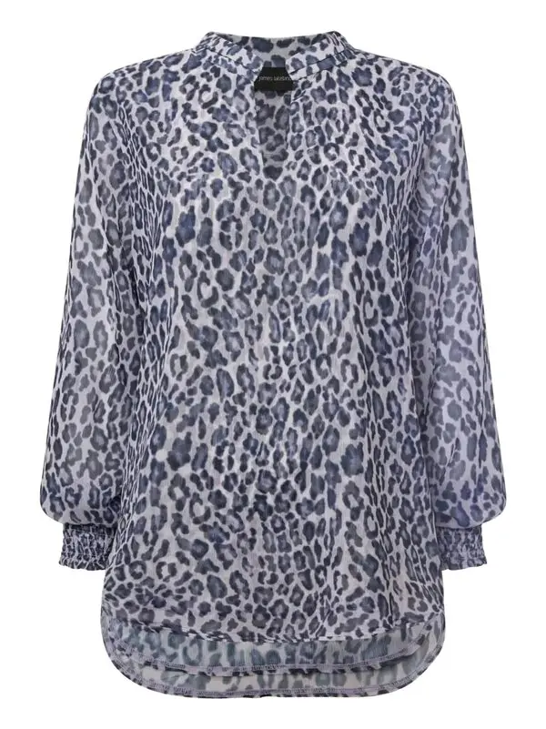JAMES LAKELAND Leopard Print Blouse - Blue