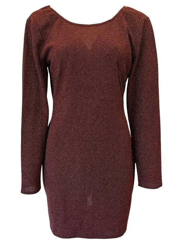 ANY OLD IRON Oxblood Cure Shimmer Dress - Red