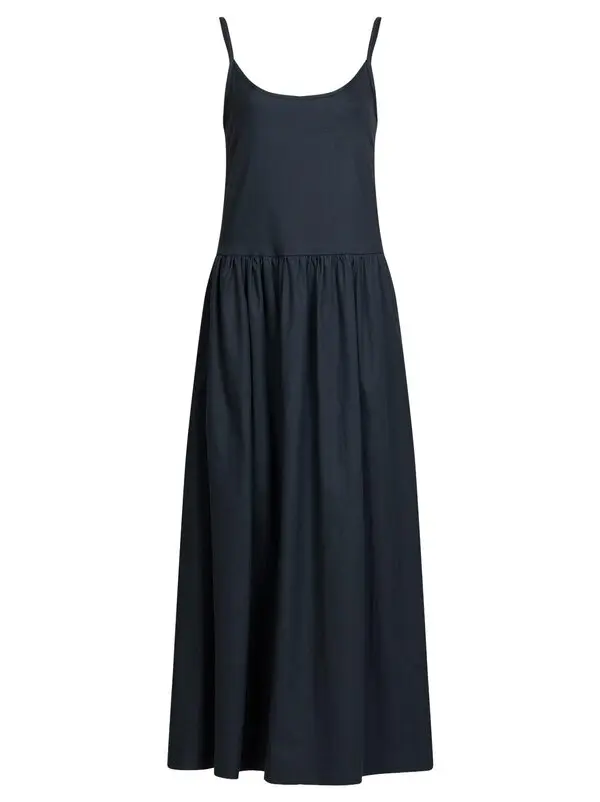 UNDERTAKE STUDIO Ayuka Marino Elastic Sarga Dress - Blue