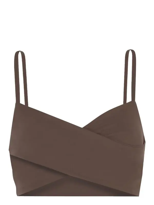 YORSTRULY Cross Over Shorts Bralette Rusty - Green