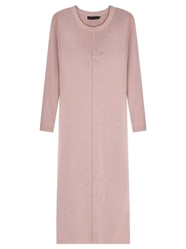 RAVE ON TREND Knitted Maxi Dress - Pink