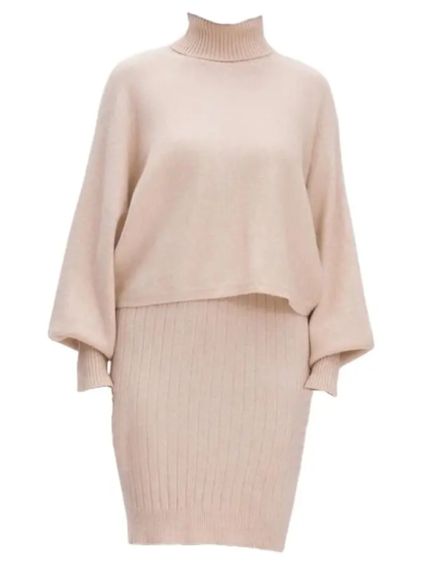 MONOSUIT Neutrals Stellar Harmony Sweater And Dress Set - Beige