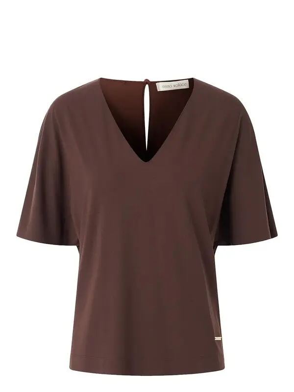 EMMA WALLACE Addie Top - Brown