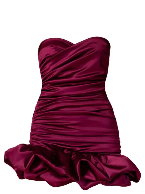 NUR KARAATA Mia Mini Dress - Red