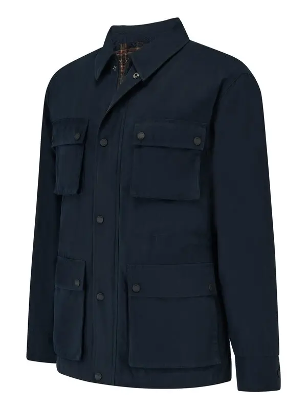 GUARDS LONDON Curtis Cotton Showerproof Four Pocket Jacket Navy - Blue