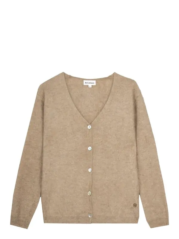 BEL CASHMERE Amy Cashmere Cardigan Beie - Brown