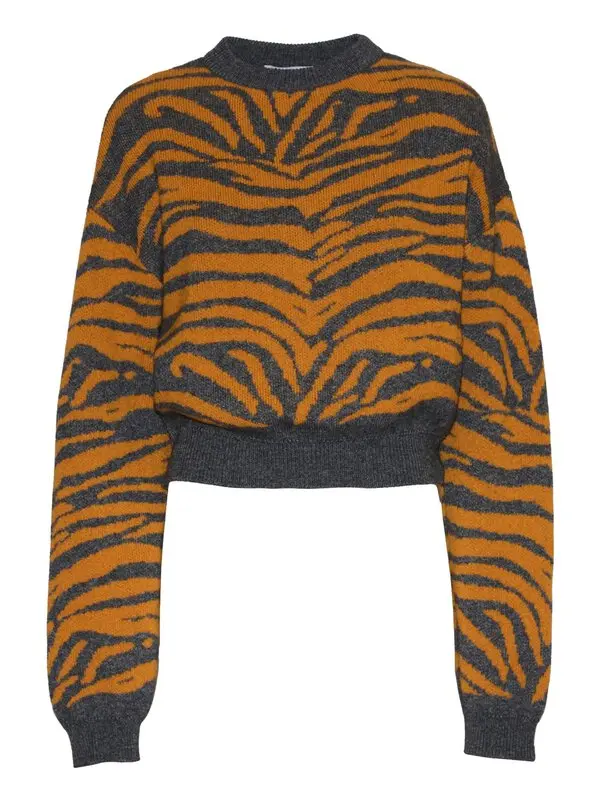 SVETA MILANO Martesana /orange Cashmere Sweater - Grey