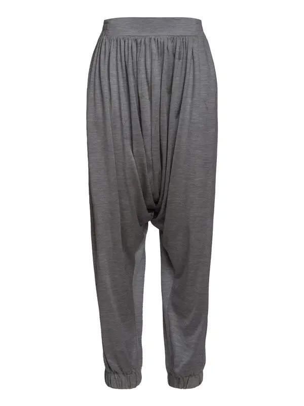 HELENE GALWAS Ingrid Silk Sarouel Pants - Grey