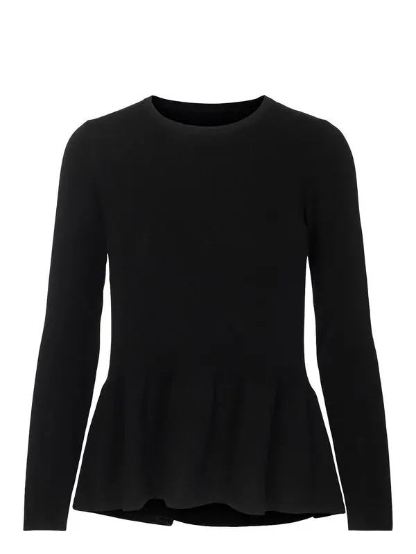 TIRILLM Mie Feminine Merino Wool Pullover Navy - Blue