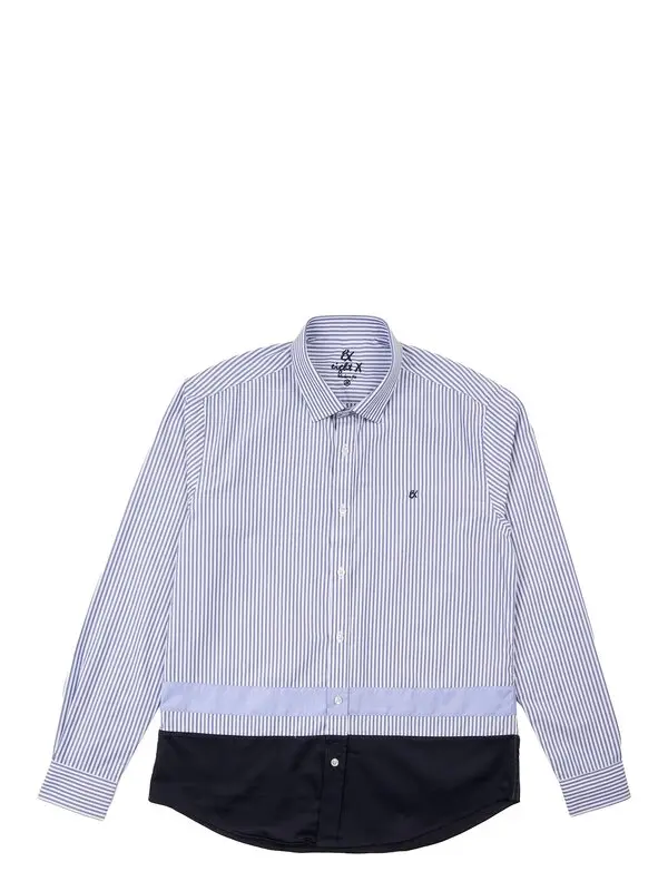 EIGHT X Stillline Long Sleeve Button Down Shirt - Blue