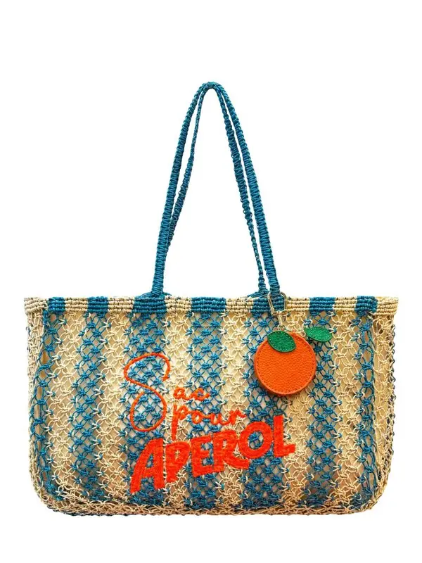 LILLY LOVES Sac Pour Aperol Jute Bag - Blue