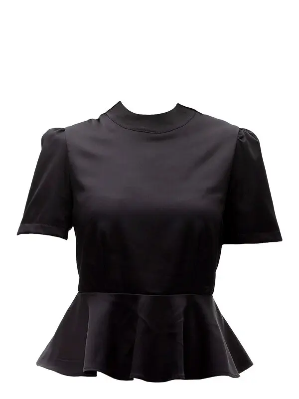 MAISON BOGOMIL Peplum Blouse - Black