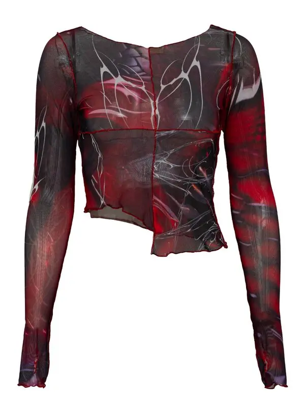 PALOMA LIRA Blood Tattoo Top - Red