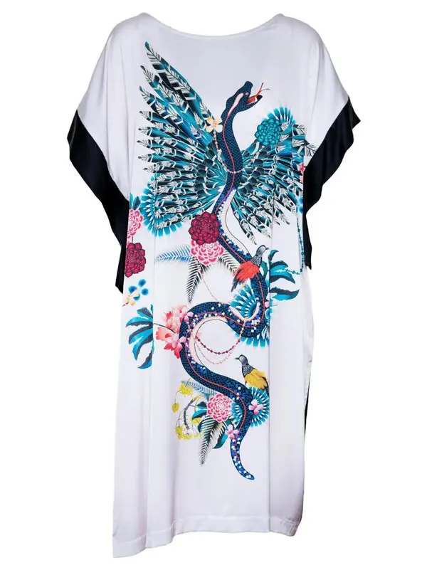 ARTISTA Natalie Oriental Printed Dress - Black