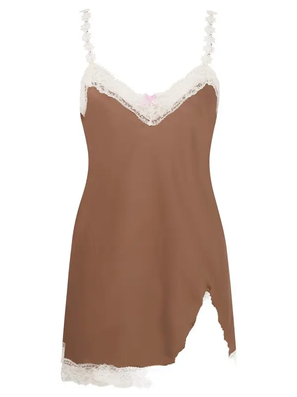 WILD LOVERS LONDON Solene Slip Dress - Brown
