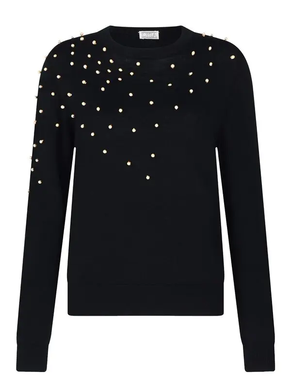 LISA THE LABEL Raindrop Sweater In Noire - Black