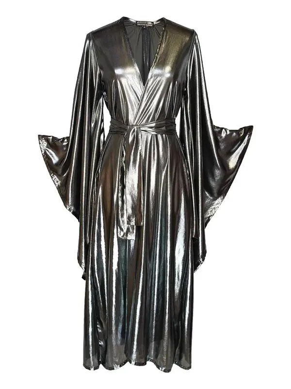 JENNAFER GRACE Galaxy Shine Kimono - Silver