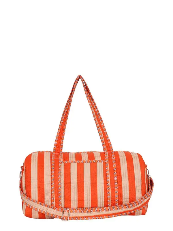 CYC The Striped Cotton Weekender - Orange