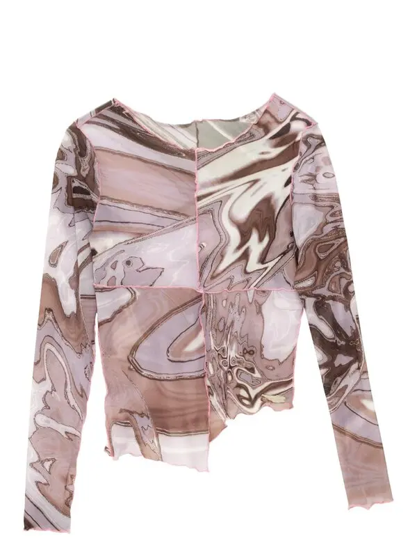 PALOMA LIRA Galaxy Mesh Top - Grey