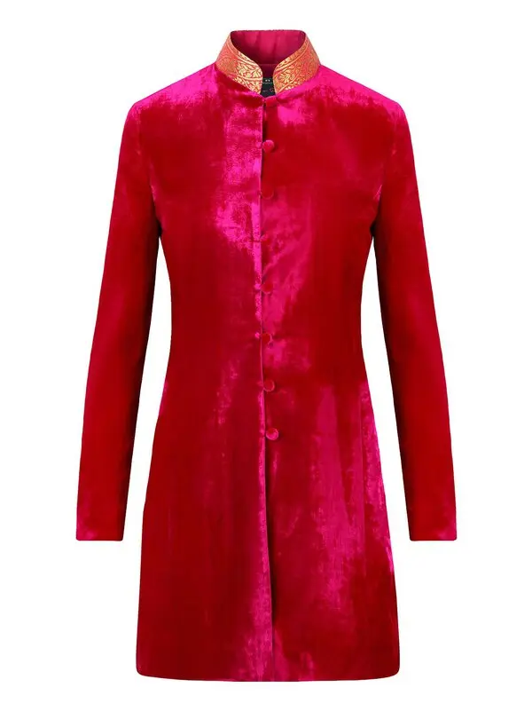 BEATRICE VON TRESCKOW Raspberry Regal Velvet Grace Jacket - Pink